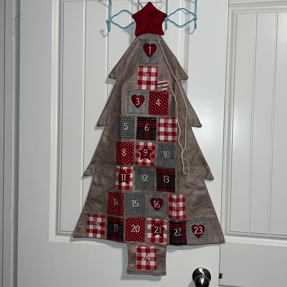 None | Holiday | Christmas Countdown Tree With Attached Candy Cane ...